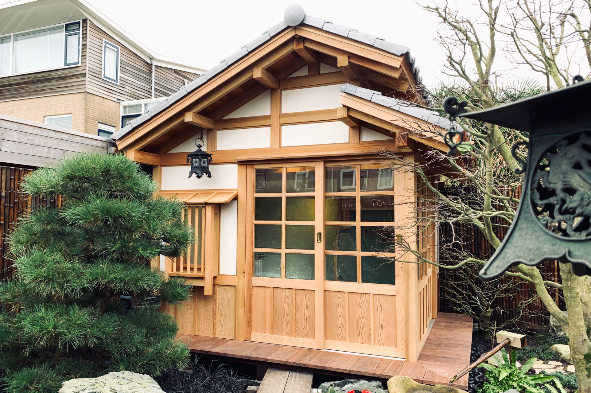 Japanese Garden House, Chashitsu Tea Room Interior Project